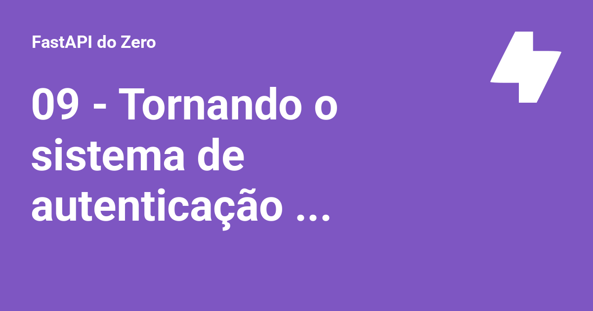 Aula 09 - FastAPI do Zero